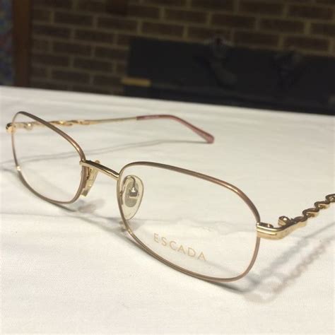 Escada Frames In Classic Gold Classic Gold Escada Glasses Accessories