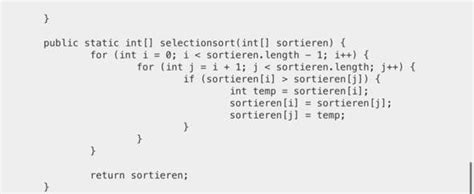Selectionsort Verbesserung Computer Technik Technologie