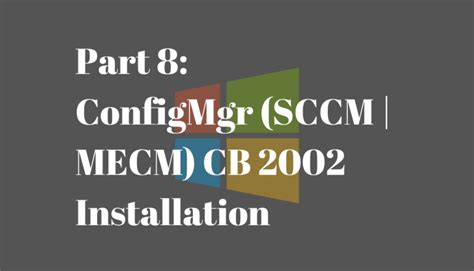 ConfigMgr 2002 Setup Archives MMDM