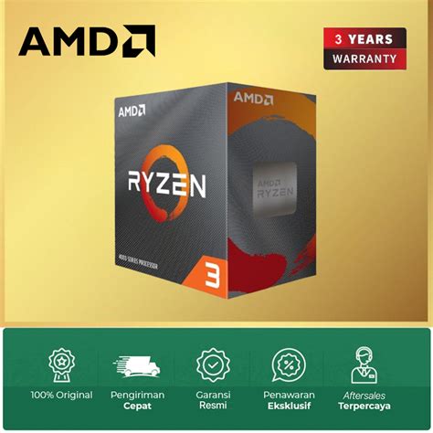 Jual Processor Amd Ryzen 3 4300g 4 Cores 8 Threads Shopee Indonesia