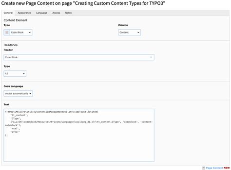 How To Create Custom Content Elements In Typo3