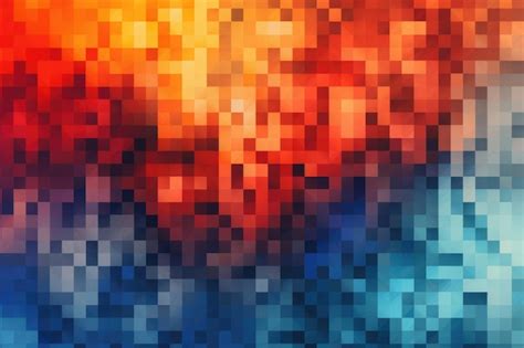 premium ai image color gradient pixel pattern mosaic