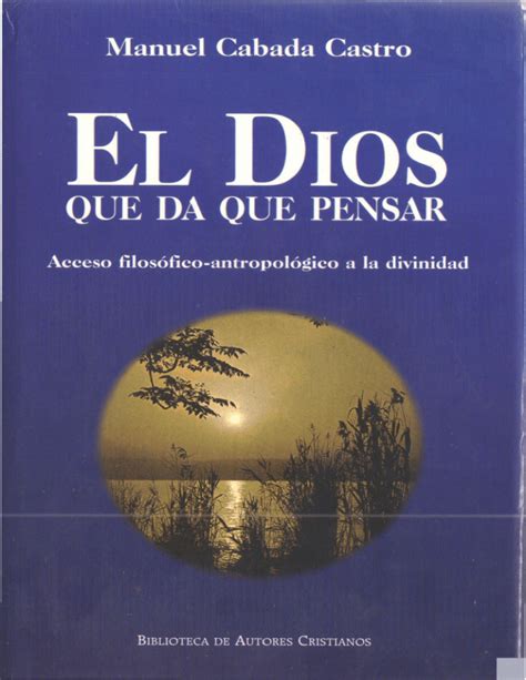 El Dios Que Da Que Pensar