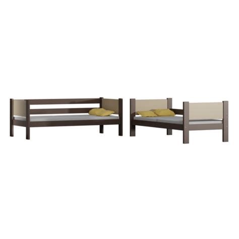 Letto A Castello In Legno Massello Walter 160x70 Cm