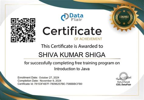 Shiva Kumar Shiga On Linkedin Javamastery Dataflair Newskills Innovatewithcode