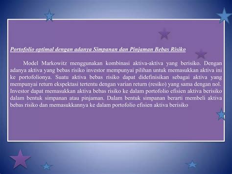 PPT Efficient Frontier PPT