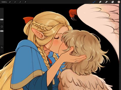 Marcille Donato Falin Touden And Falin Touden Dungeon Meshi Drawn By Qinimoonie Danbooru