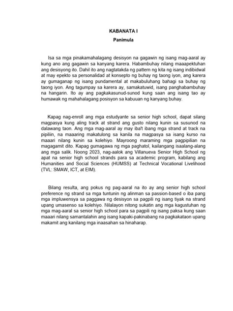 Chapter 1 Pananaliksik Pdf