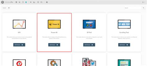 Configure Power Bi Module Docs Visionbox