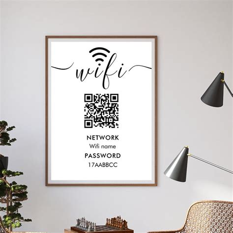 Scan To Connect Wifi Network Qr Code Minimalist Wifi Network Coding