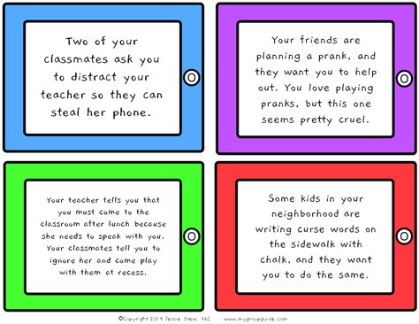 My Group Guide Free Peer Pressure Activity Worksheets Library