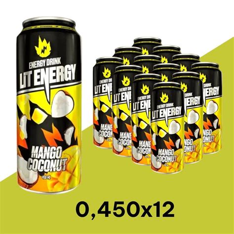 Энергетический напиток LIT ENERGY, манго-кокос 12 шт х 449 мл - купить ...