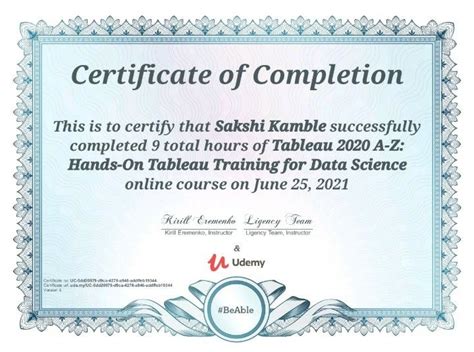 Tableau Datascience Udemy Sakshi Kamble