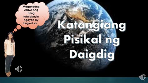 Pisikal Na Anyo Ng Komunidad Katangian Toetra