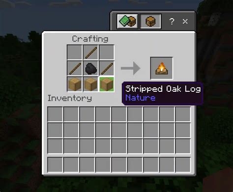 Stripped Oak Log Stripped Dark Oak Log How To Craft Stripped Dark