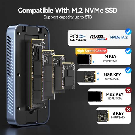 Acasis 80gbps M2 Nvme Ssd Enclosure Compatible With Thunderbolt 5