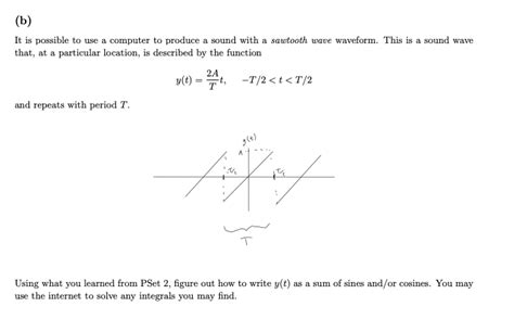 Solved Problem Set Problem Fourier Series A Consider A Guitar Course Hero