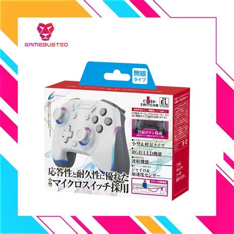 Cyber Gadget Nintendo Switch Gaming Wireless Controller Mini Hg White Shopee Singapore