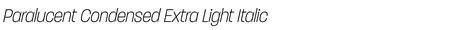 Paralucent Font Webfont And Desktop Myfonts