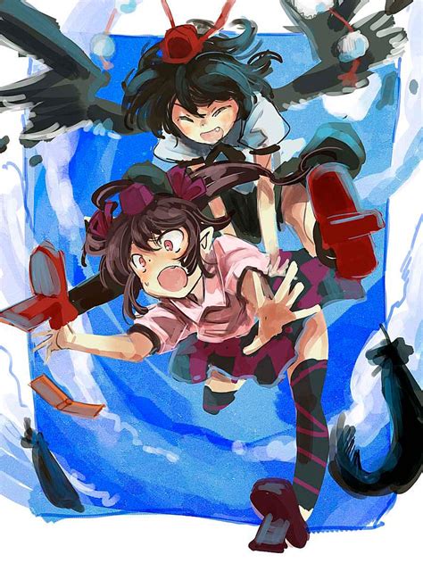 Shameimaru Aya And Himekaidou Hatate Touhou Drawn By Azukiazuki