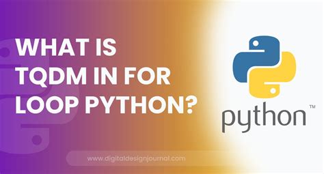What Is TQDM In For Loop Python