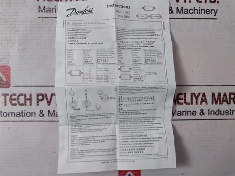 Danfoss Dml 304 Liquid Line Filter Drier Aeliya Marine