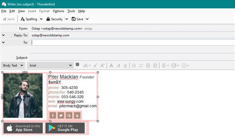 Thunderbird Email Signature Templates Williamson