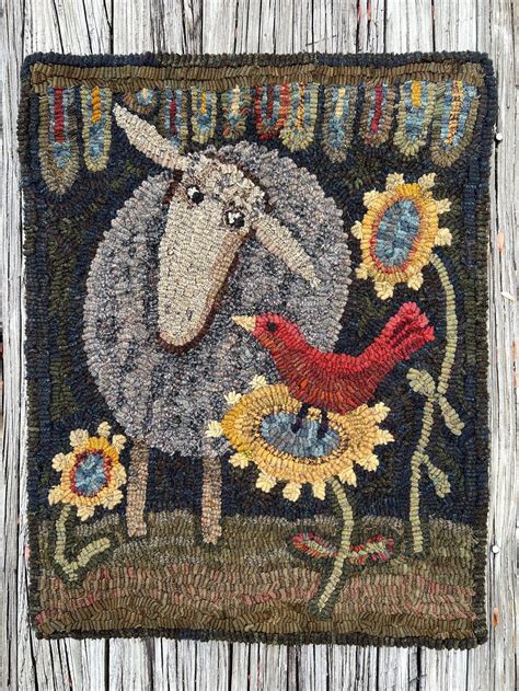 Rug Hooking Pattern Friends 17 12”x23” Or 24”x31 12” Primitive