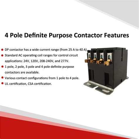 Ato Contactor De Motor Hvac De 4 Polos Relés De Reemplazo De Contactor