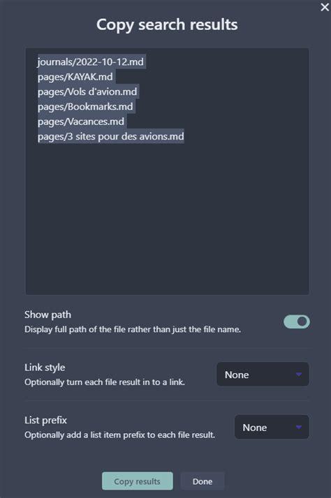 only move the last file when list is copied from obsidian search result