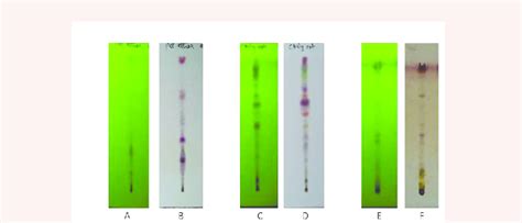 Tlc Of Cyamopsis Tetragonoloba Pods A And B Pet Ether Extract Uv 254
