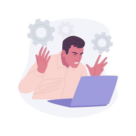 Premium Vector Software Problems Isolated Cartoon Vector Illustrations