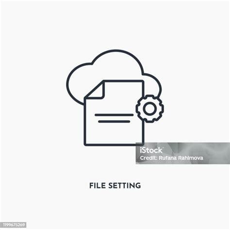檔設置大綱圖示簡單的線性元素圖示白色背景上的隔離線檔設置圖示細描邊符號可用於 Web移動和 Ui向量圖形及更多互聯網圖片 Istock