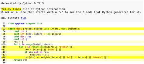 Python How Cythonize Function With Input Being List Of Dicts Stack