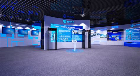 科技时尚未来企业展厅公司文化展厅3d效果图设计思海设计 站酷zcool