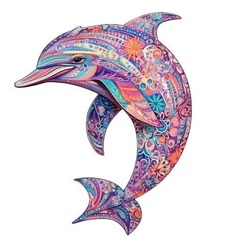 Premium Photo Coloring Pages For Adults Dolphin Coloring Pages For