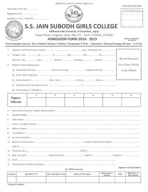 Admissions Form Cdr Fill And Sign Printable Template Online