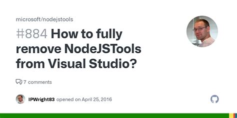 How To Fully Remove NodeJSTools From Visual Studio Issue Microsoft Nodejstools GitHub