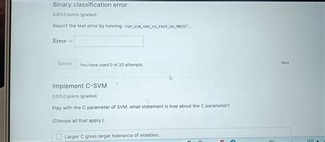 Solved Binary Classification Error0050 ﻿points