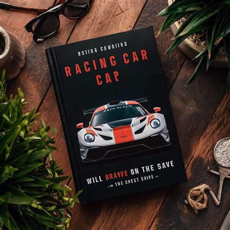Racing Car Book Cover Design Premium Ai Generated Image