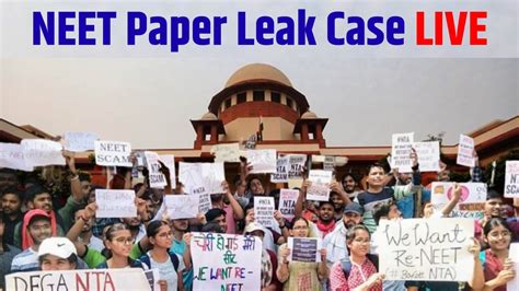 Neet Paper Leak Case Live Supreme Court Seeks Response From Centre And