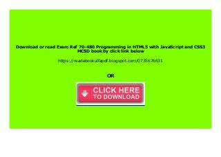 Exam Ref 70-480 Programming in HTML5 with JavaScript and CSS3 MCSD book 589