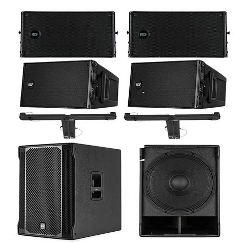 4x Rcf Hdl10a Active Line Array 2x Rcf Sub708 As Ii Active Reverb