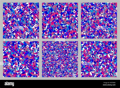 Geometrical Triangle Pattern Background Design Set Abstract Vector