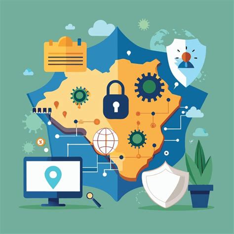 Premium Vector Map Of Saudi Arabia Illustration With Lock And Binary