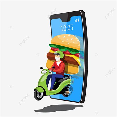 큰 고립 된 오토바이 벡터 다채로운 아이콘 평면 Gps 추적 위치 배달 자전거 햄버거 및 음식 배달 온라인 배달을 통해 오토바이 배달의 평면 그림 오토바이 자전거 모터