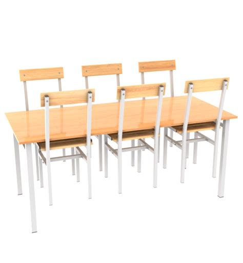 Стол обеденный тип Ф на 6 человек на металлическом каркасе