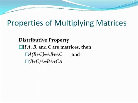 4 3 Multiplying Matrices Objectives 1 Multiply Matrices