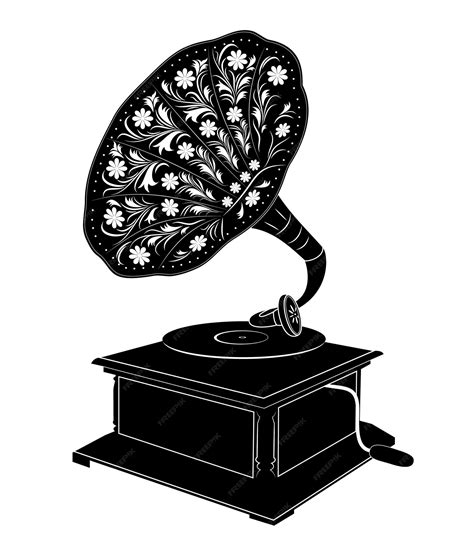 Premium Vector Vector Illustration Of Retro Gramophone Isolated On