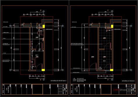 75 Wc Layout Plan And Elevations Details Autocad Drawing Download